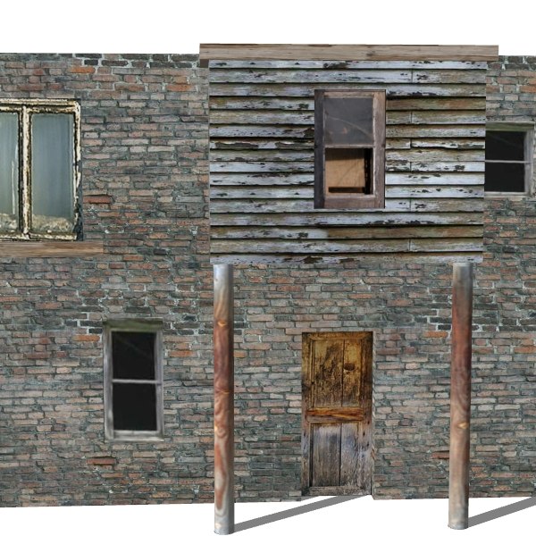 3d victorian slums model