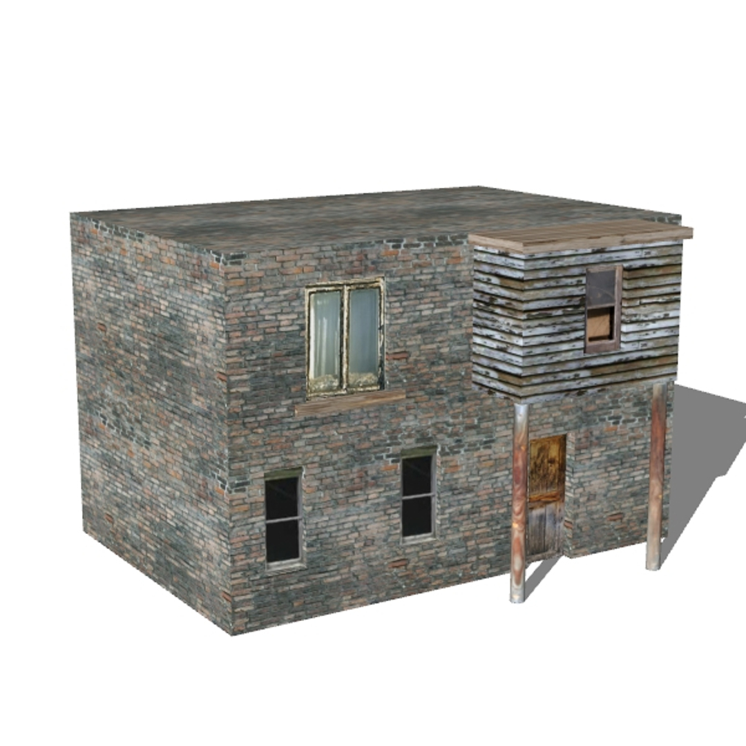 3d victorian slums model