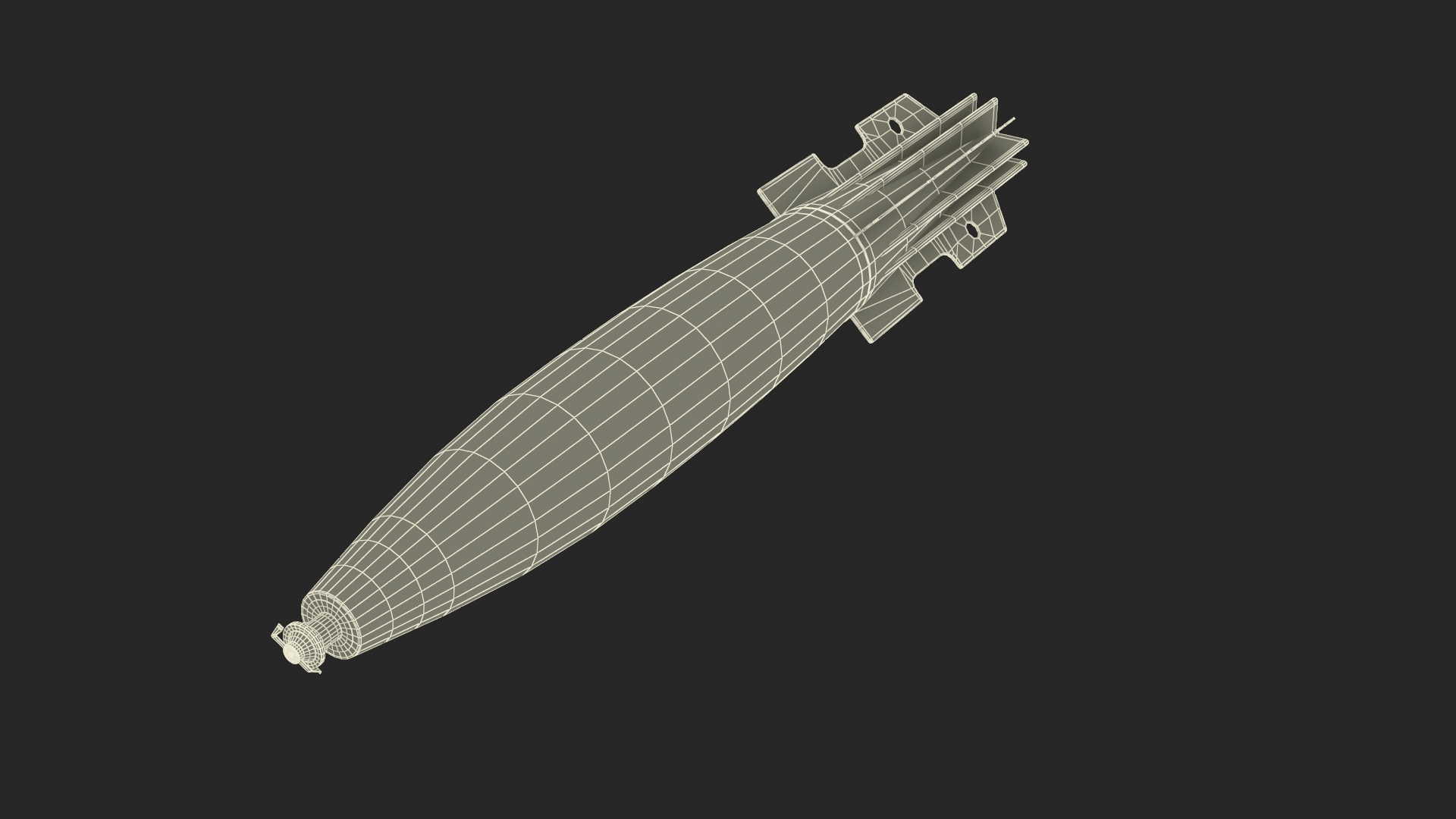 Unguided Aerial Bomb Model 3D Model - TurboSquid 2382547