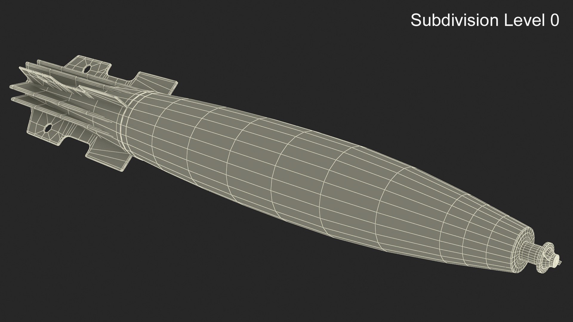 Unguided Aerial Bomb Model 3D Model - TurboSquid 2382547