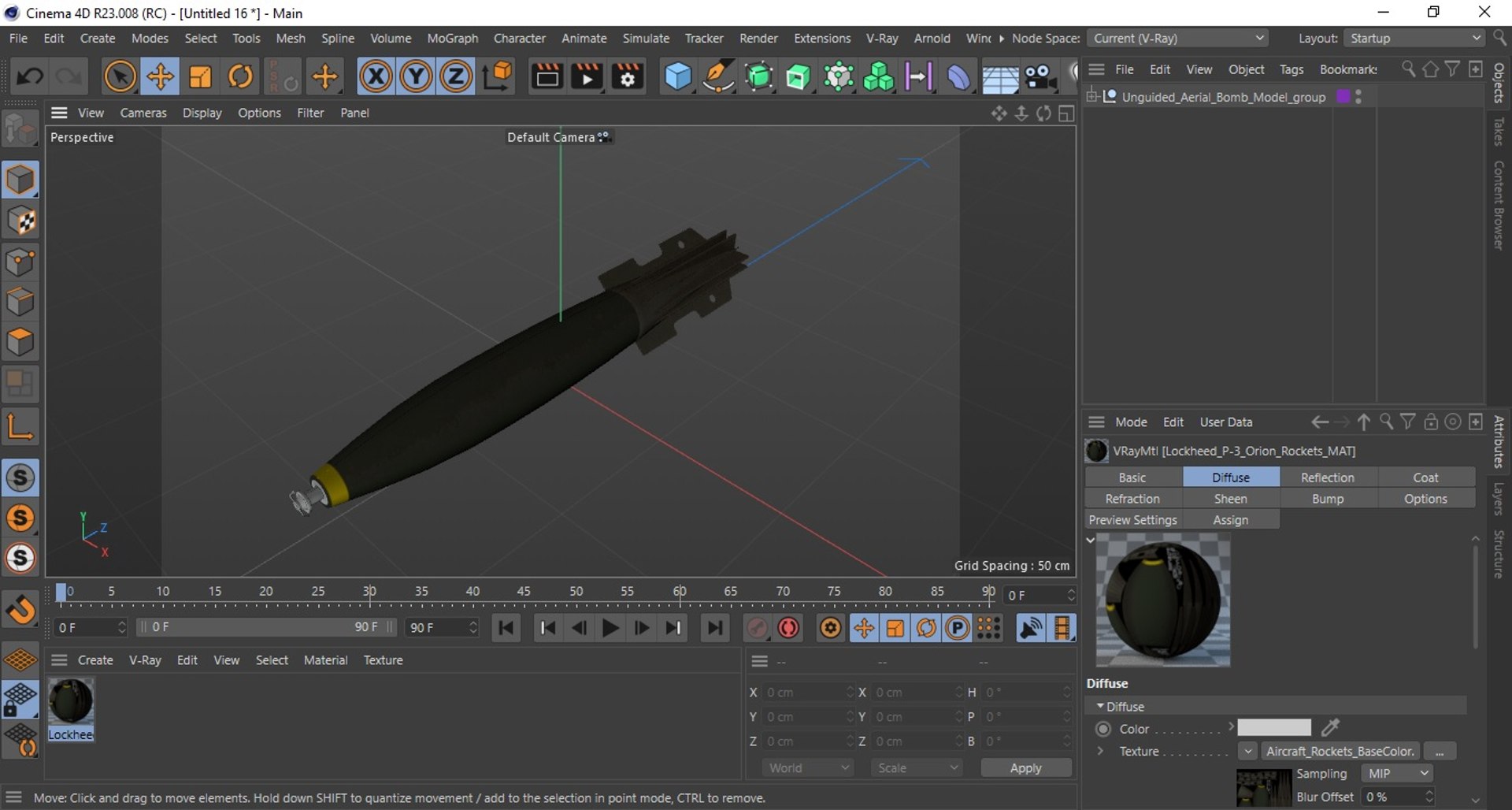 Unguided Aerial Bomb Model 3D Model - TurboSquid 2382547