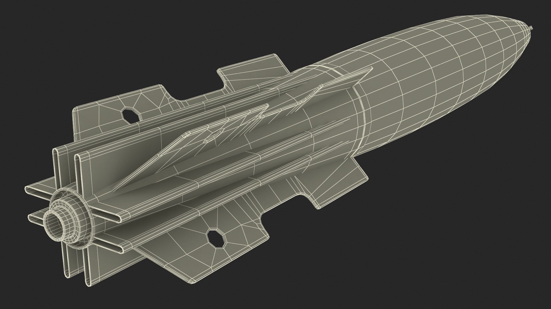 Unguided Aerial Bomb Model 3D Model - TurboSquid 2382547