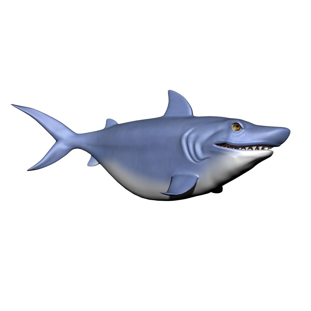 Cartoon Character Shark 3d 3ds