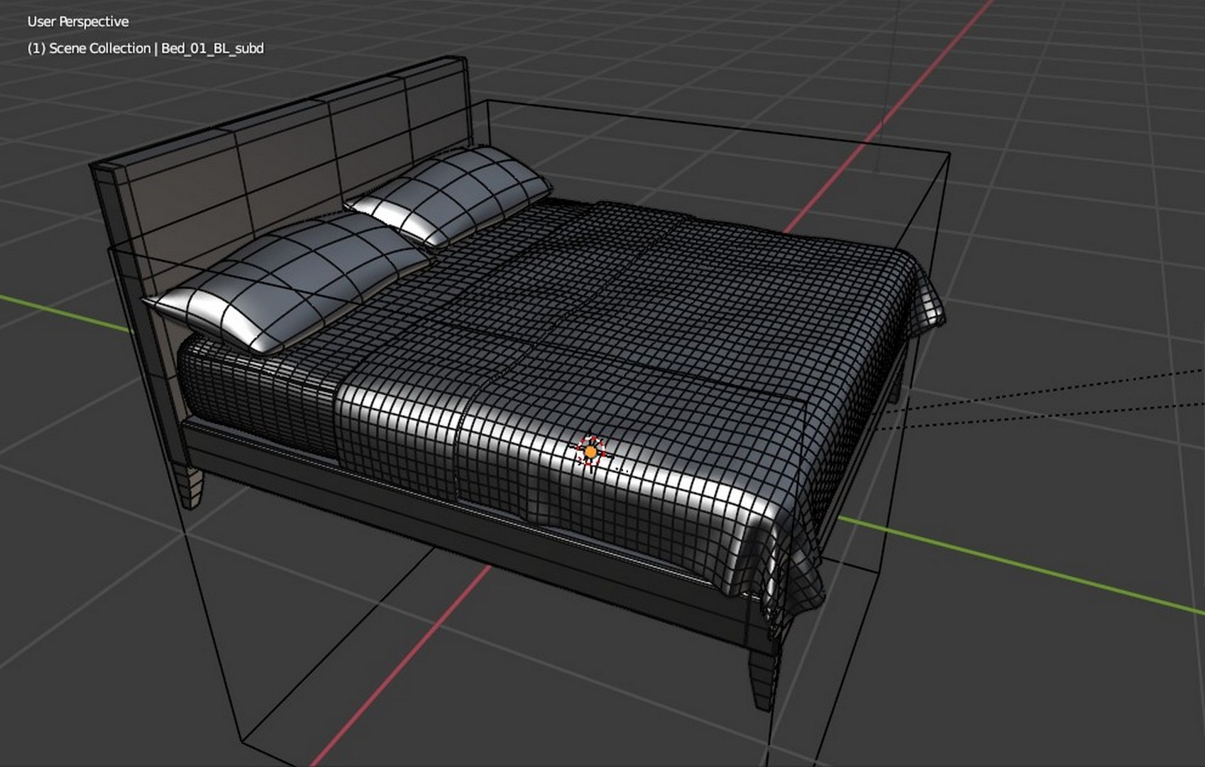 3D Bed 01 Model In Blender 3D Model - TurboSquid 1851188