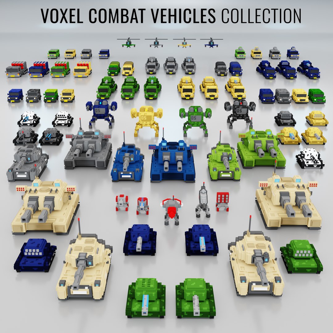 Voxel Combat - Ultimate Collection 3D Model - TurboSquid 1728387