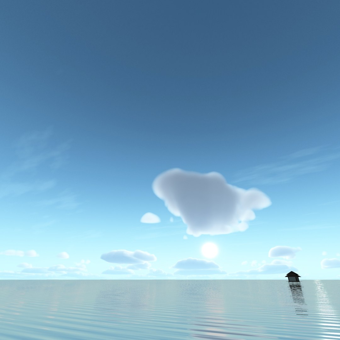 3d Sky Clouds Model