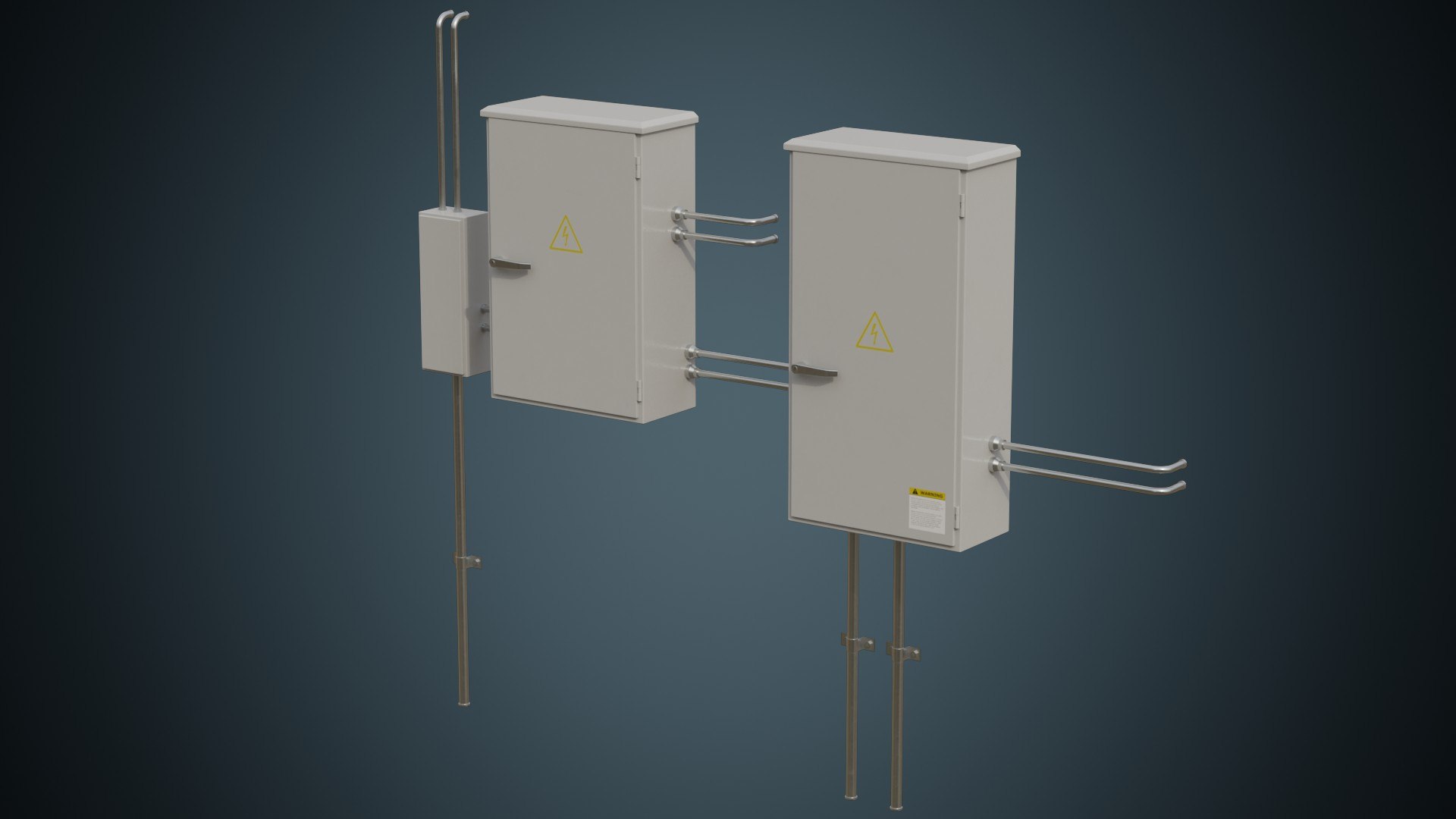 3D utility box 1a model - TurboSquid 1655973