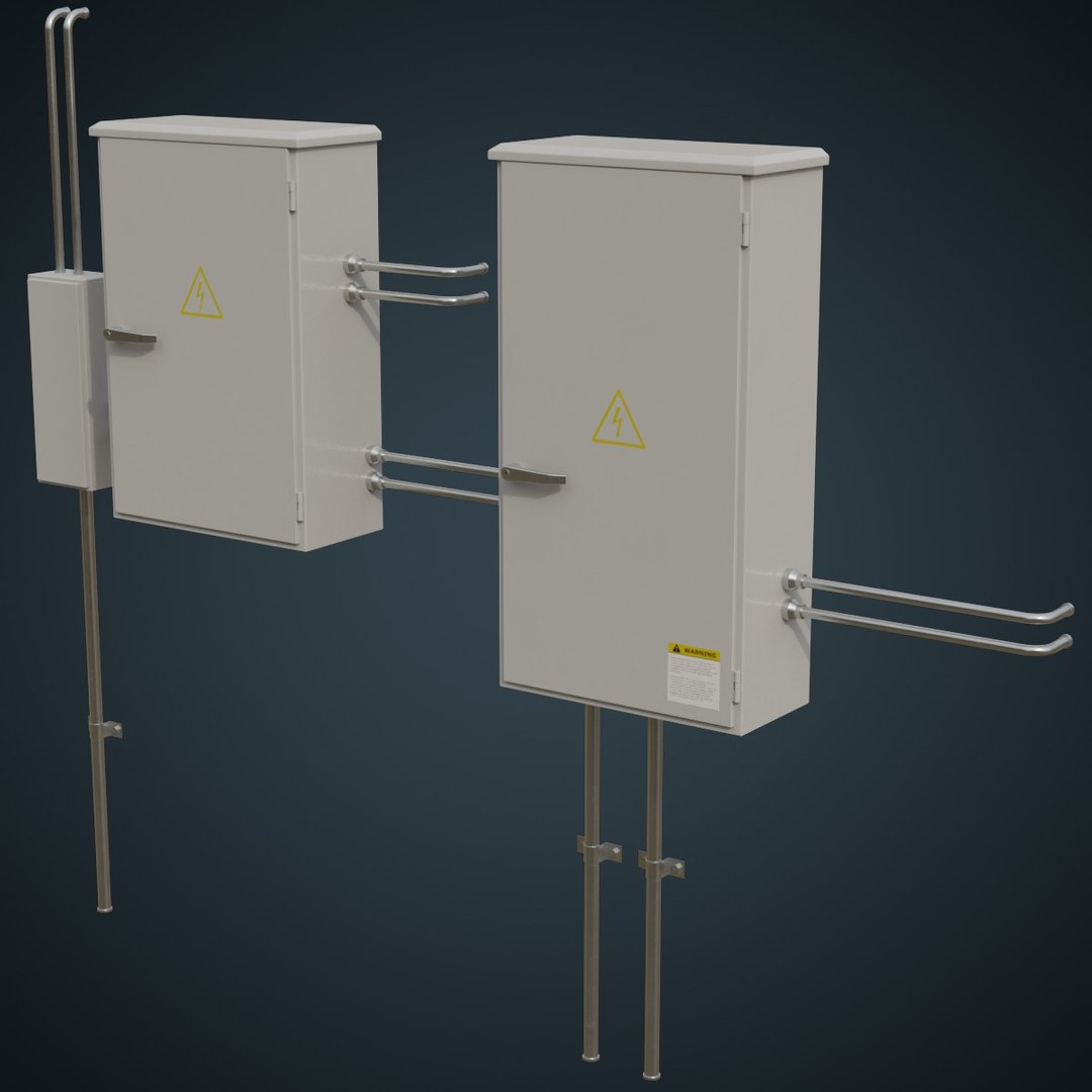 3D utility box 1a model - TurboSquid 1655973