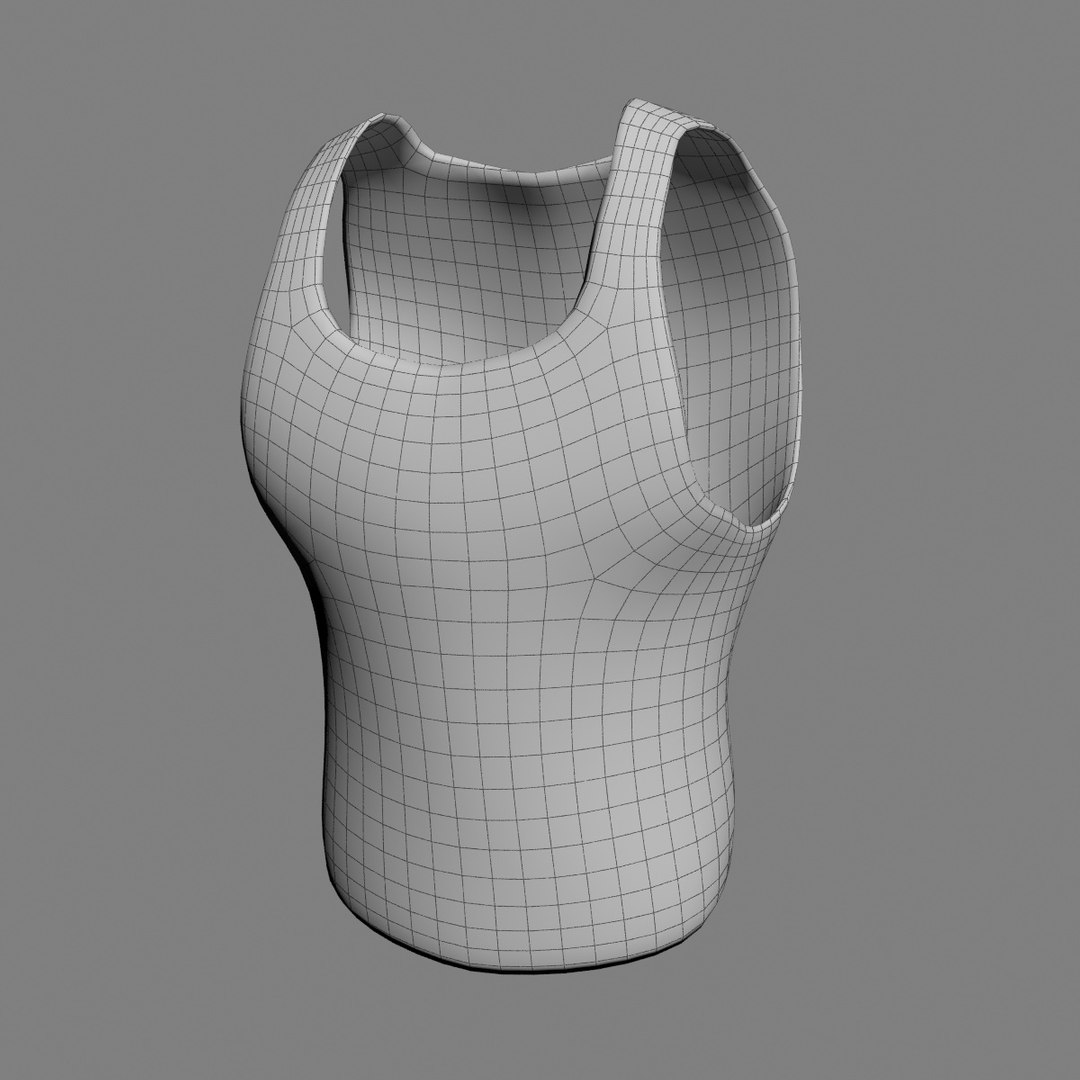 3d Shirt Male Model