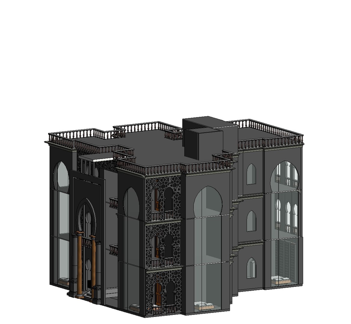 Revit Architecture Lodge 3D Model - TurboSquid 1444460