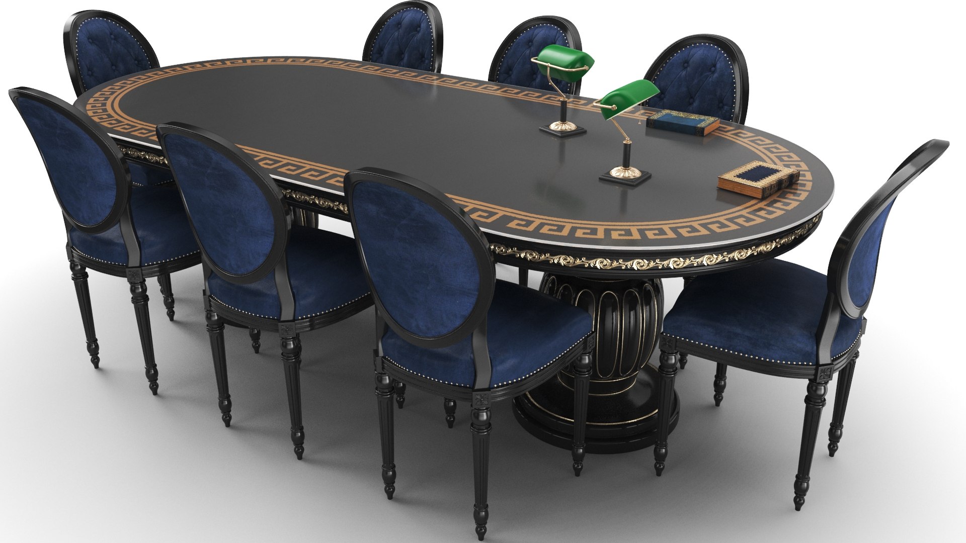 Library Table 3D Model - TurboSquid 1823910