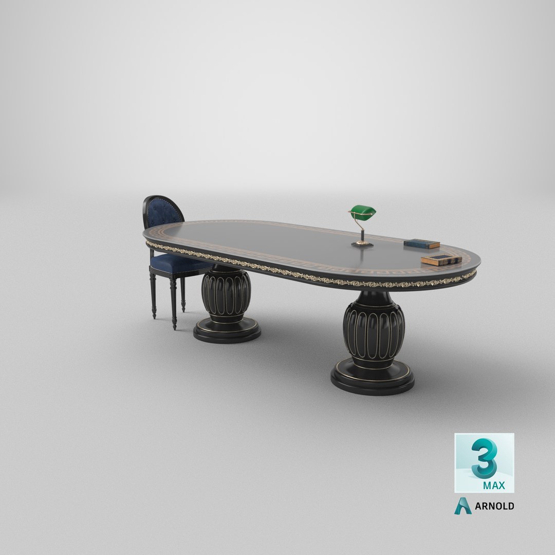 Library Table 3D Model - TurboSquid 1823910