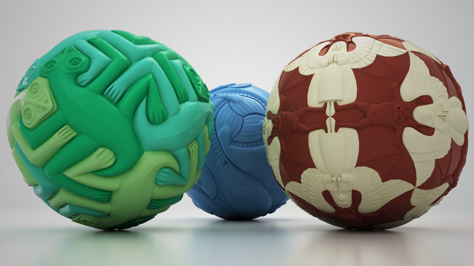 Escher Spheres 3D - TurboSquid 1953795