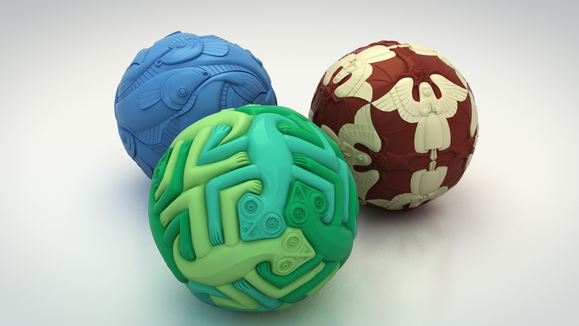 Escher Spheres 3D - TurboSquid 1953795