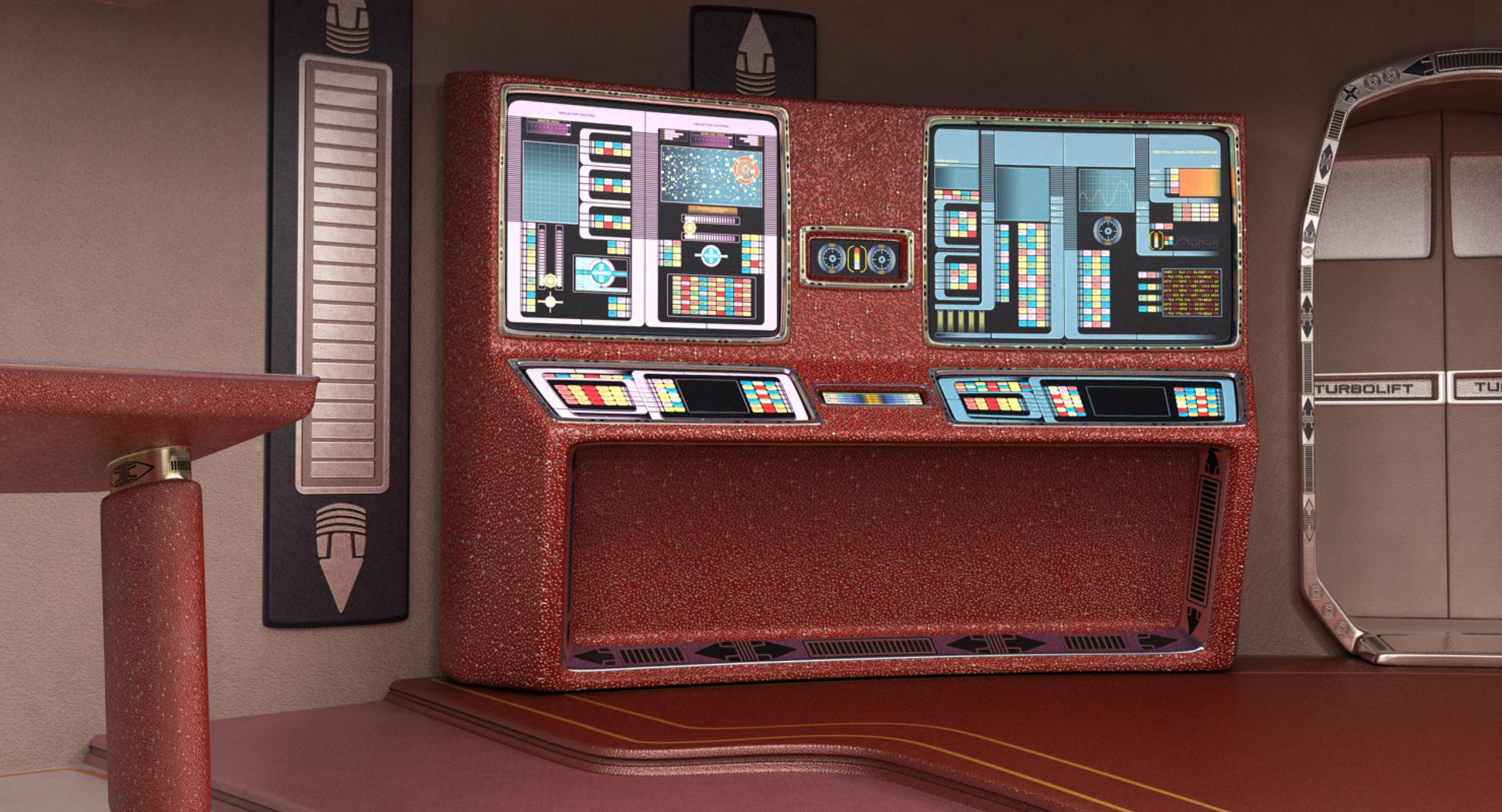 Starship Bridge 3D Model - TurboSquid 1319347