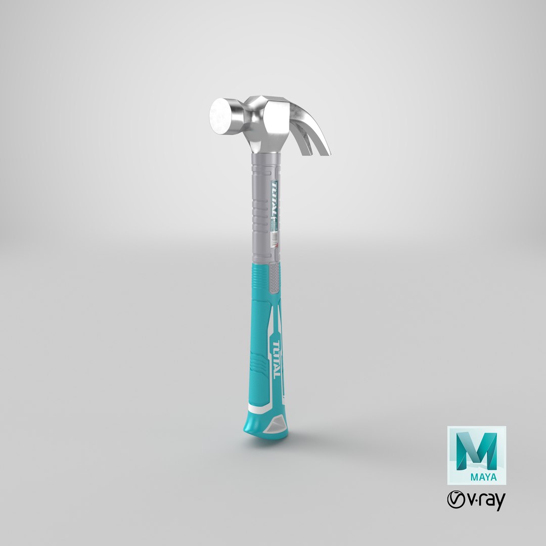 Detailed Fiberglass Claw Hammer 3D Model - TurboSquid 2151388