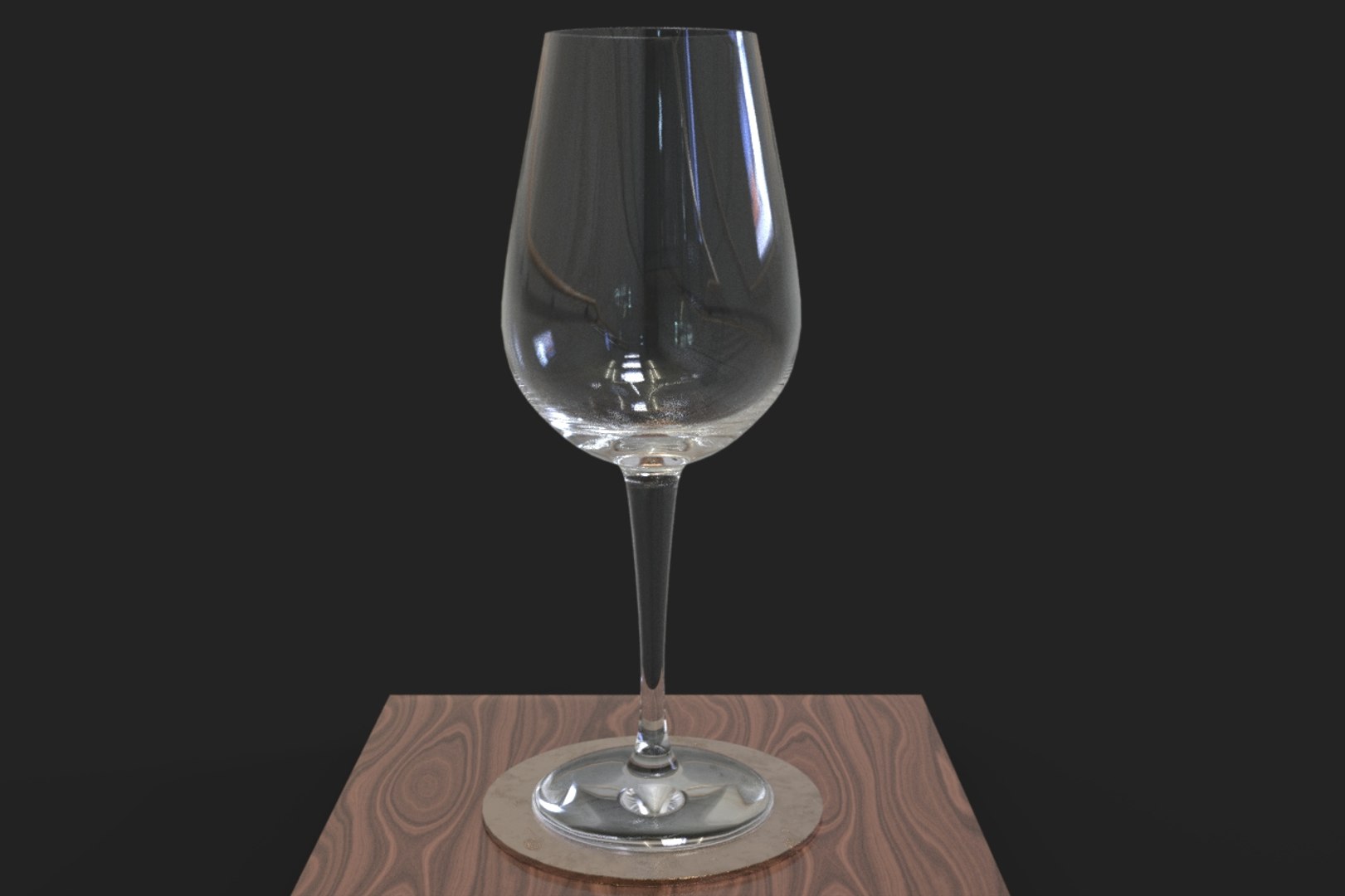 3d Wine Glass Model