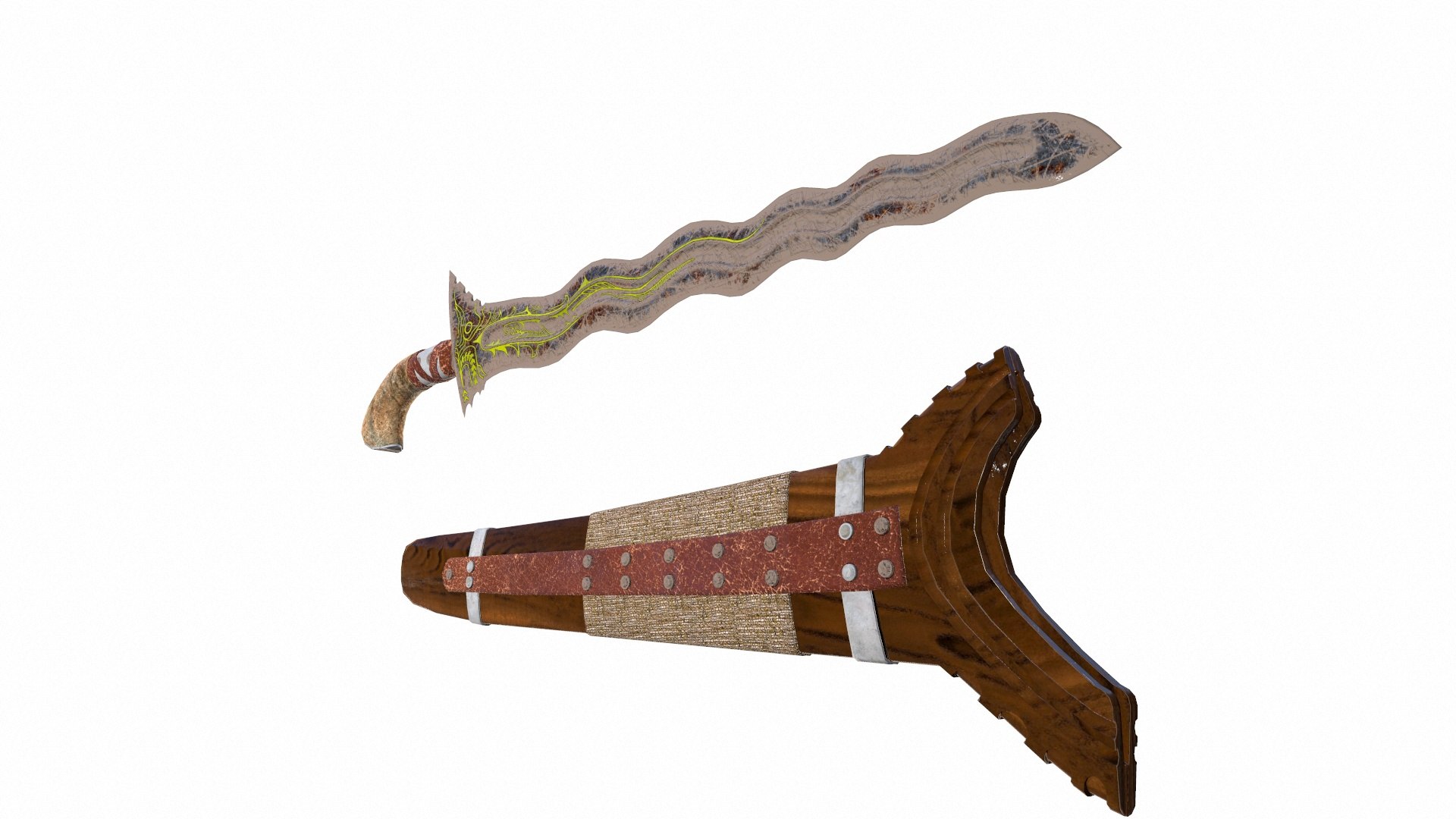 3D Model Kris Sword - TurboSquid 2431615