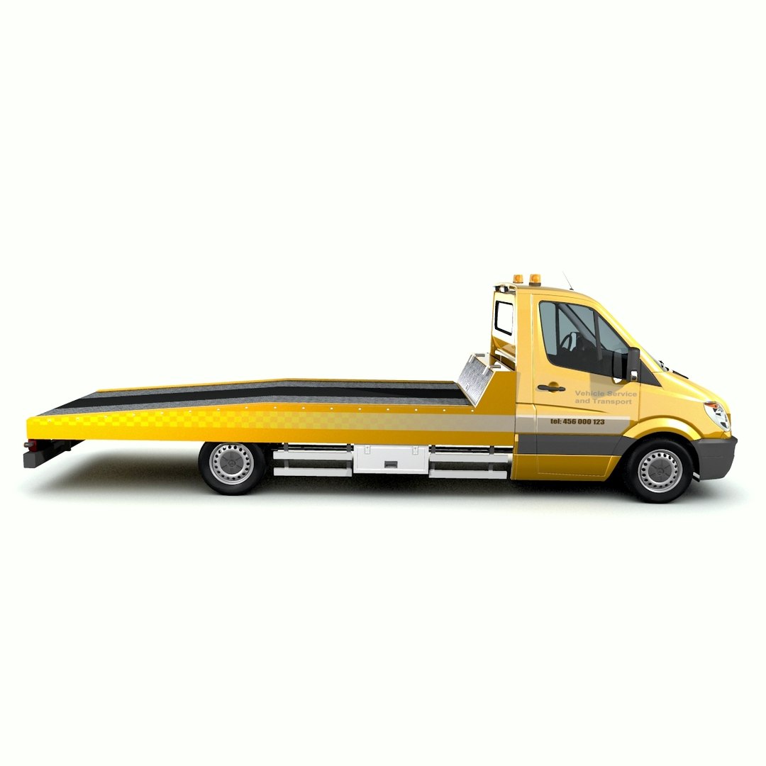 3d Model Mercedes-benz Sprinter Tow Truck