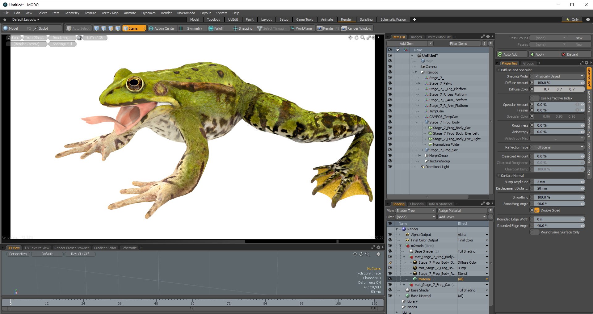 3D Frog Rigged For Modo Model - TurboSquid 1716067