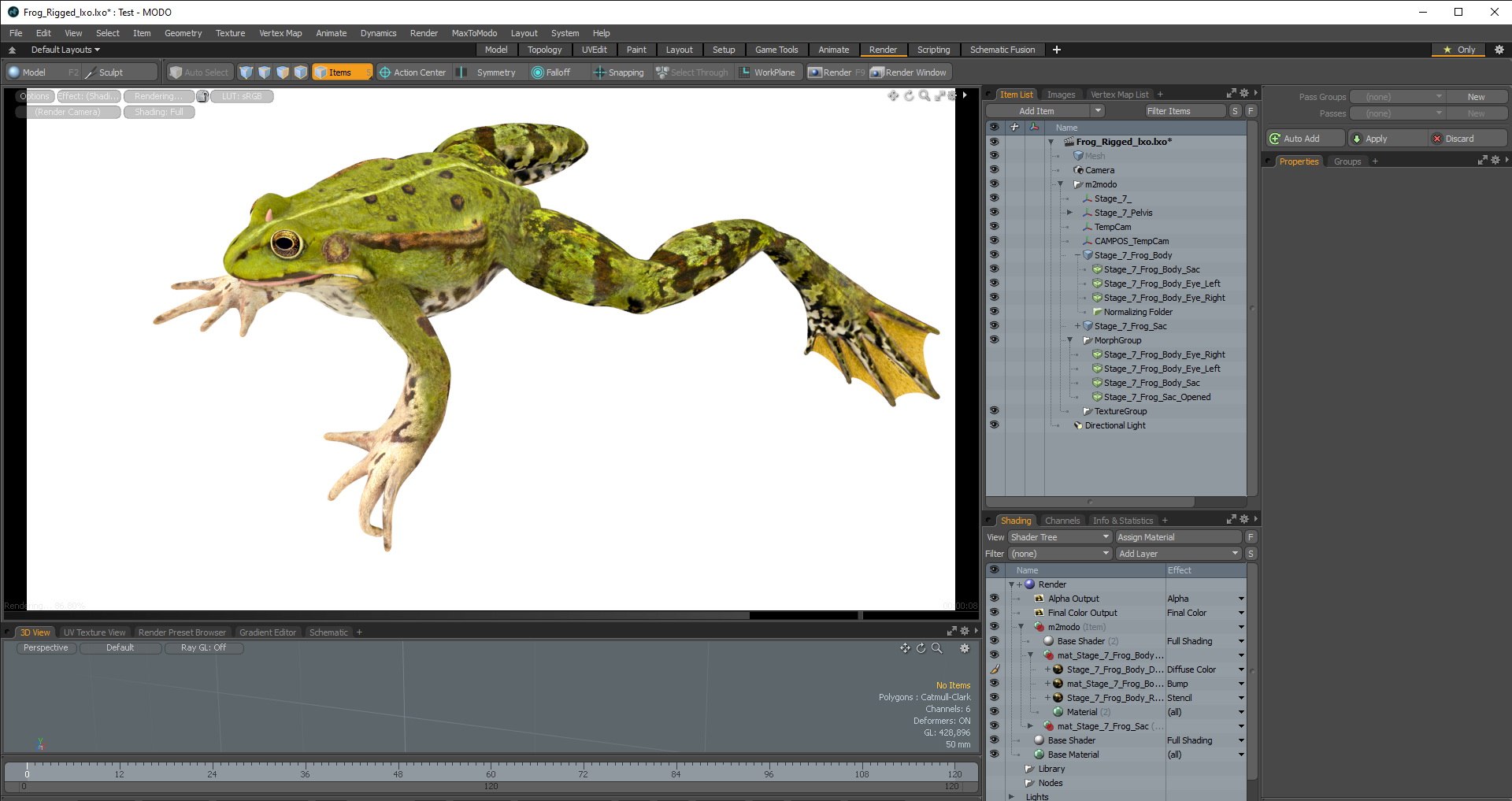 3D Frog Rigged For Modo Model - TurboSquid 1716067