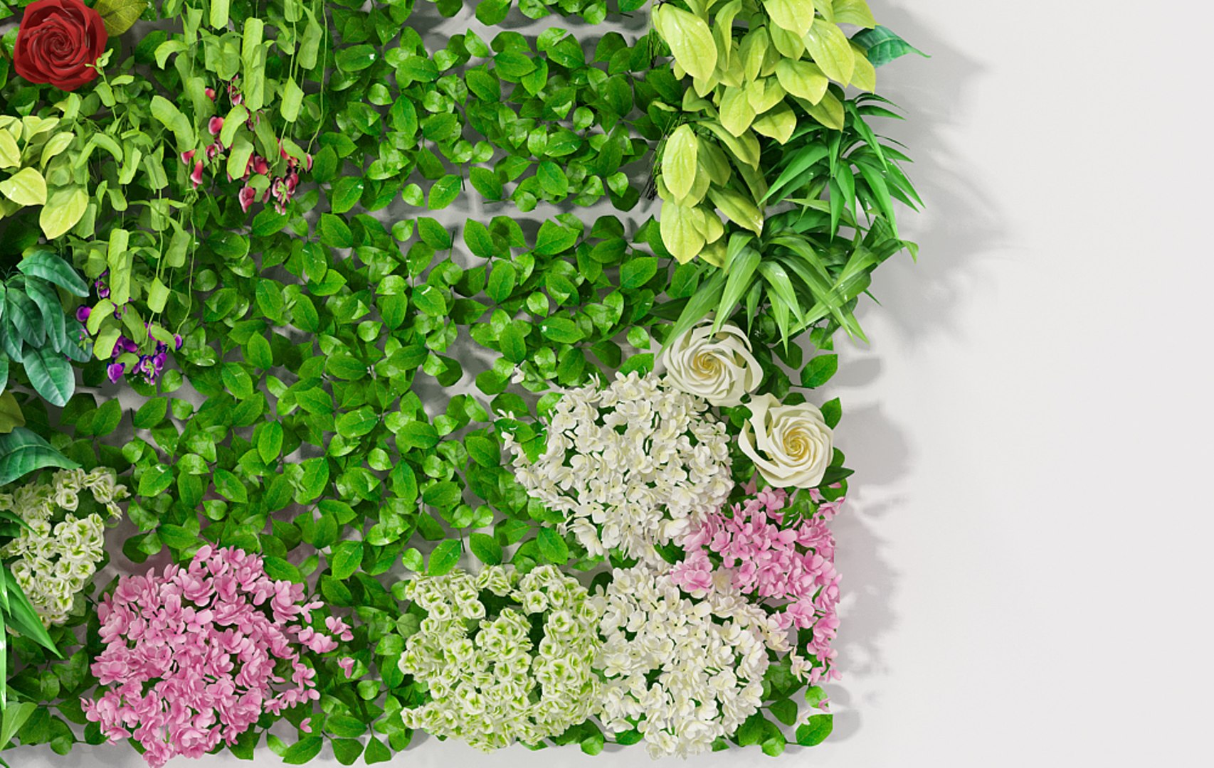 Modern Green Planting Wall Model 3D model - TurboSquid 2056789