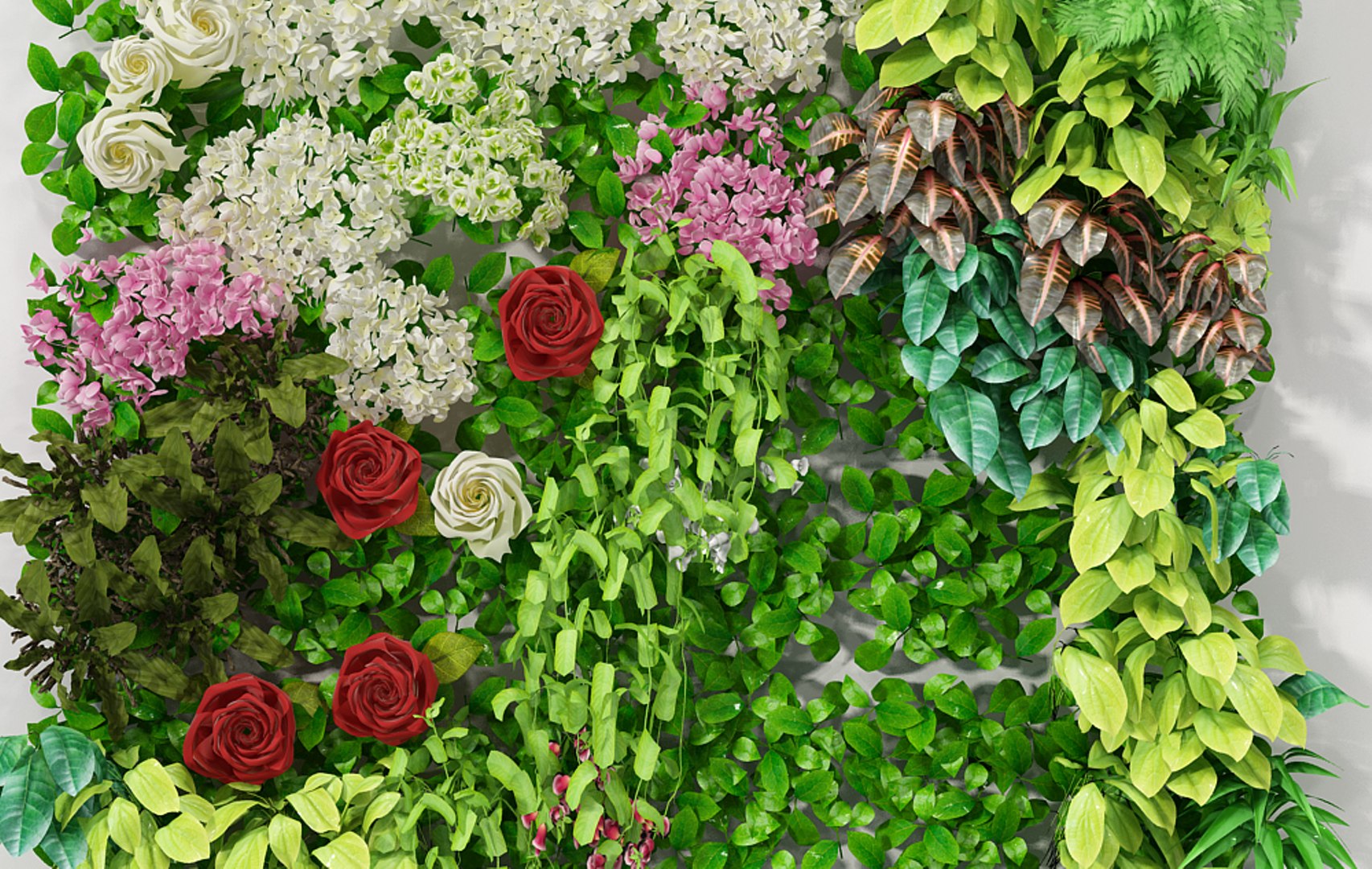 Modern Green Planting Wall Model 3D model - TurboSquid 2056789