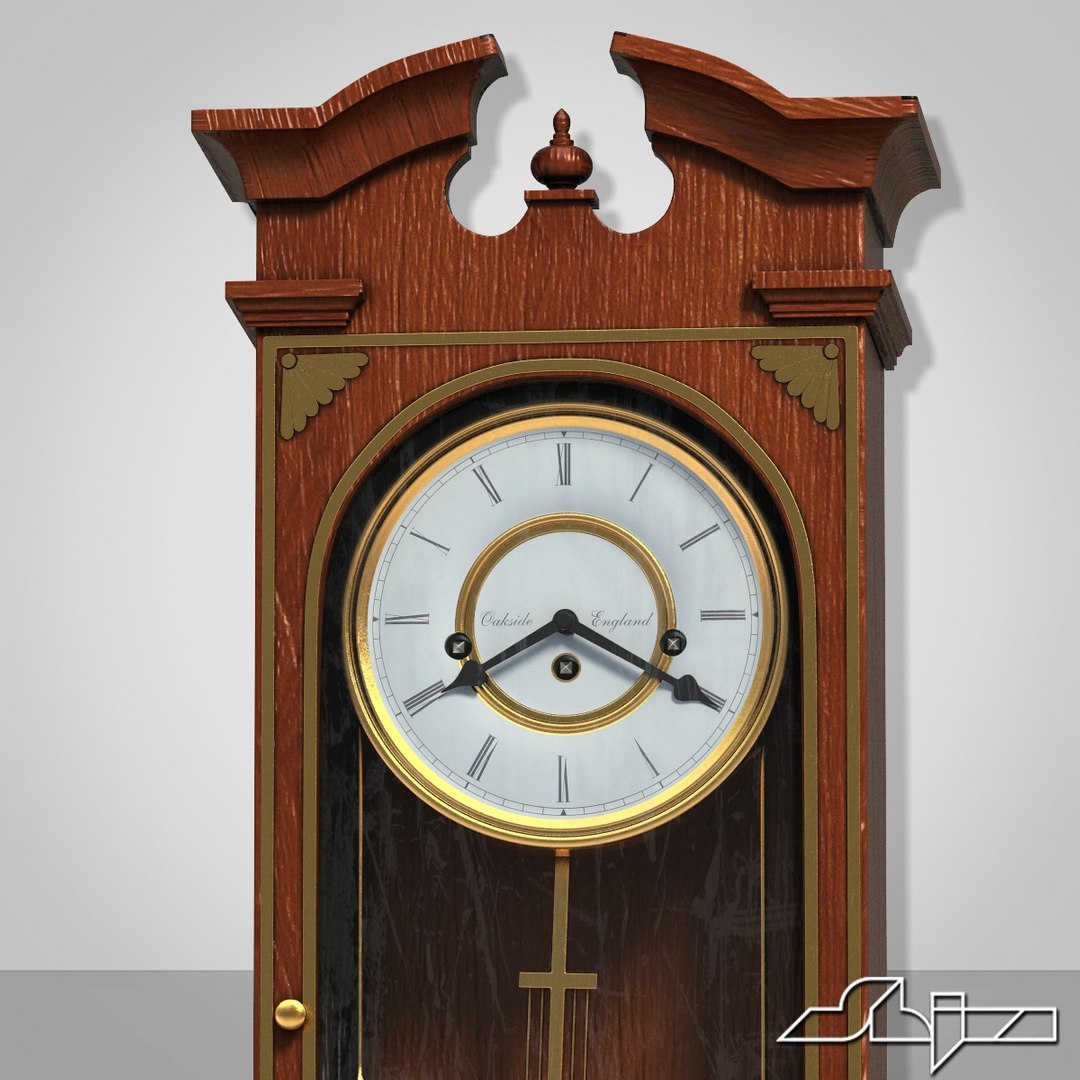 Classic Wall Clock Animation 3d 3ds