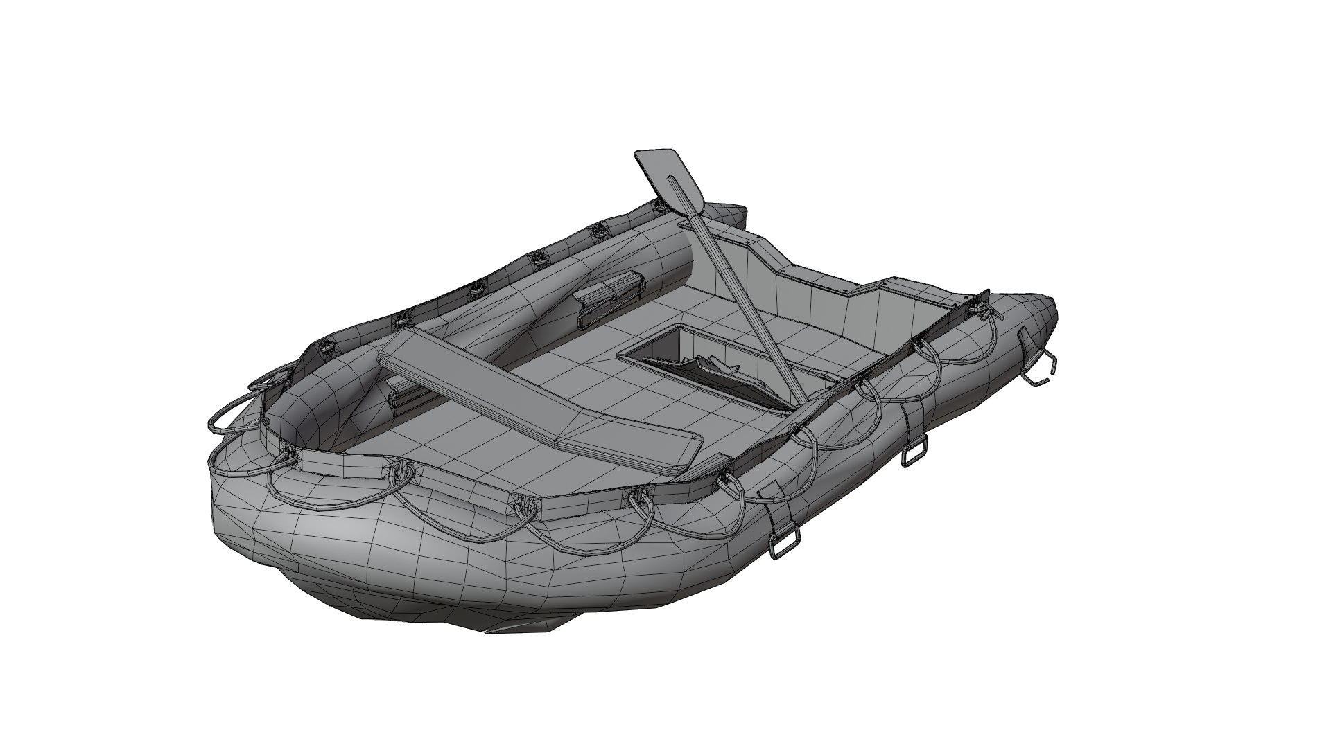 Broken Inflatable Boat 3D - TurboSquid 2186003