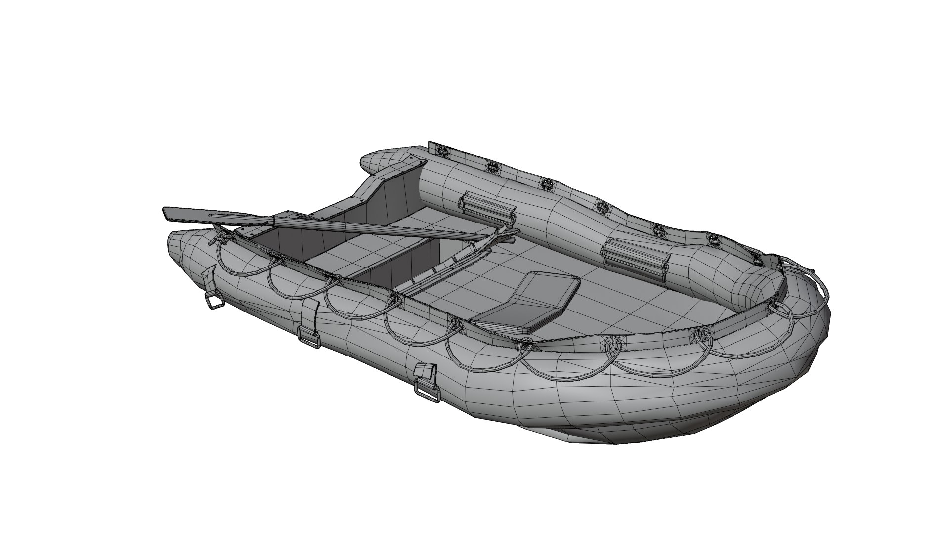 Broken Inflatable Boat 3D - TurboSquid 2186003
