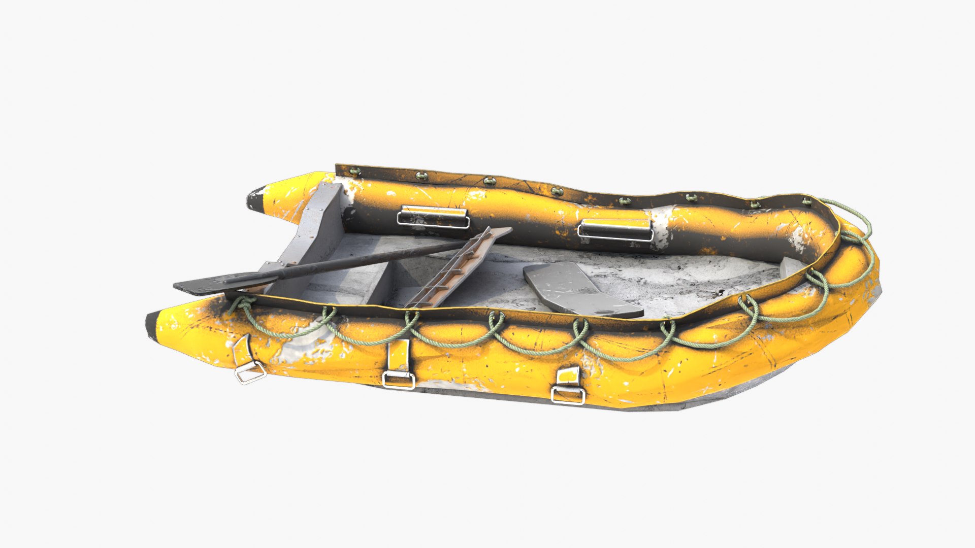 Broken Inflatable Boat 3D - TurboSquid 2186003