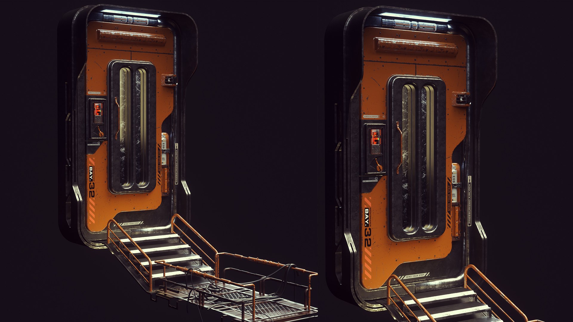 Space Colony Door Modeled 3D Model - TurboSquid 1664731