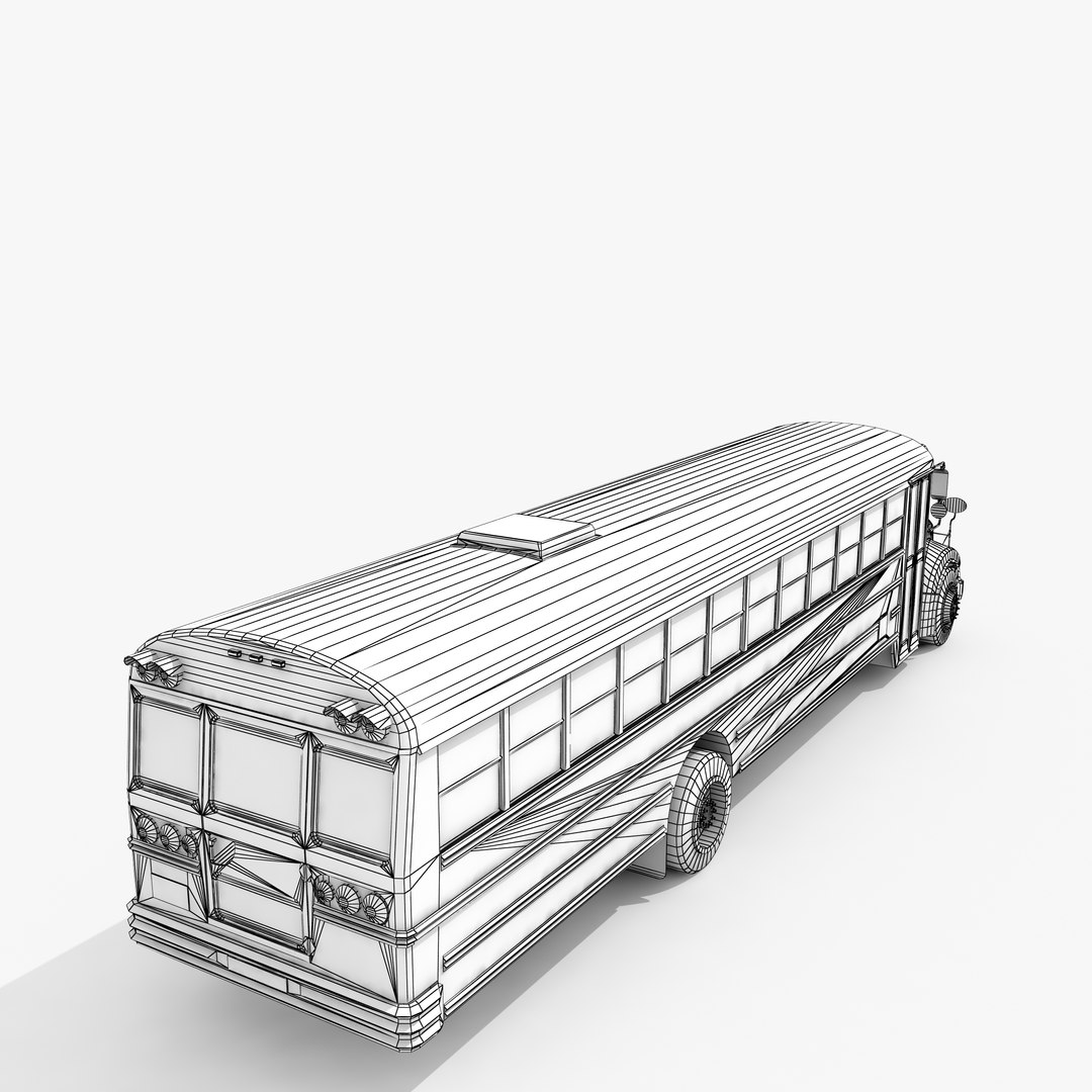 Classic School Bus 3D Model - TurboSquid 1241775