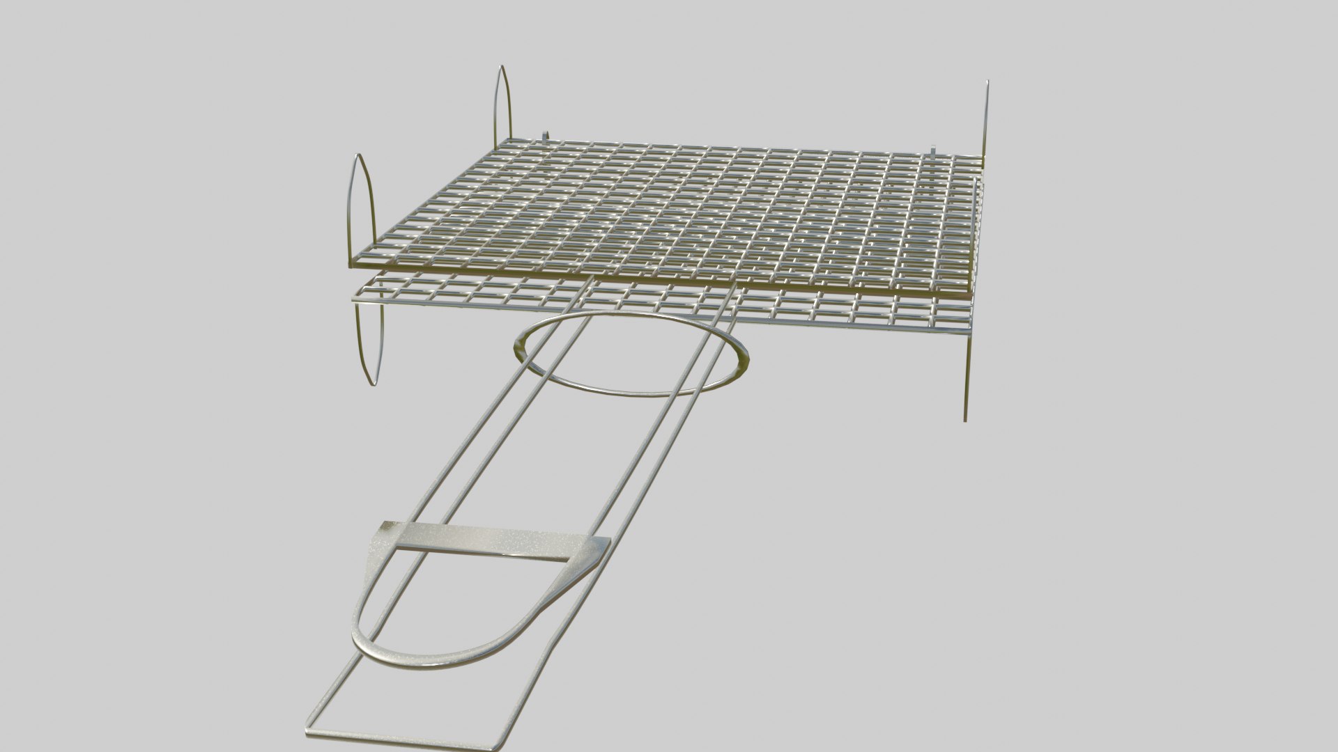 Steel Roast Grill 3D Model - TurboSquid 1607411