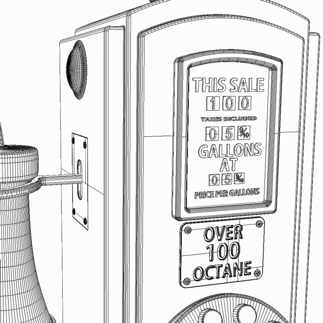 max photoreal gas station phone