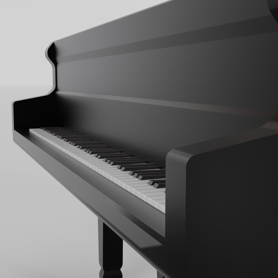3D Low Poly Piano With Chair - TurboSquid 2217964