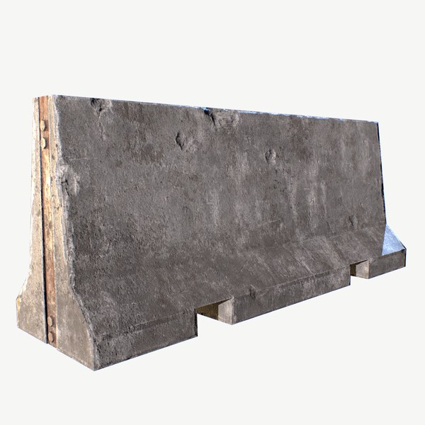modèle 3D de Barrière de béton - TurboSquid 1479577