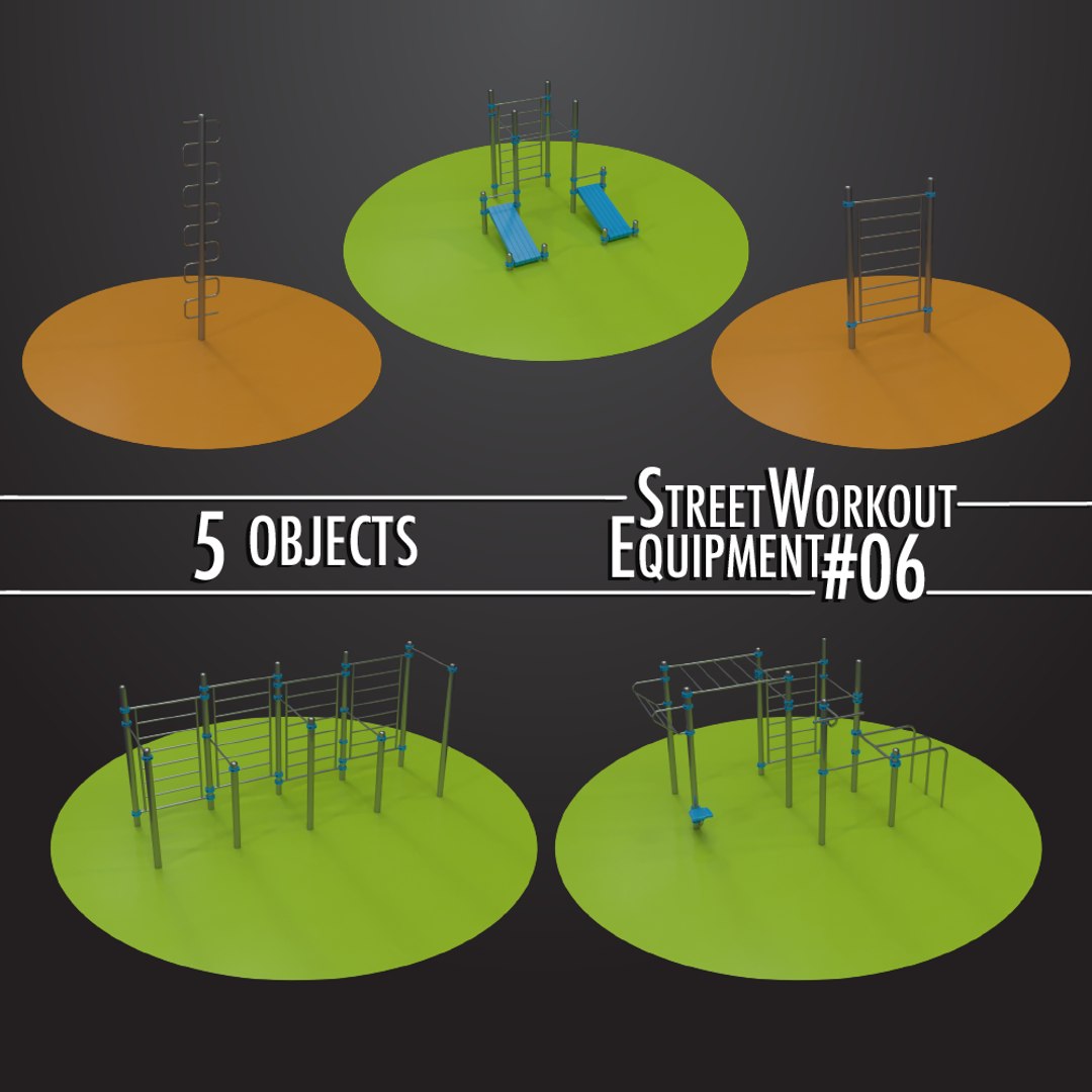 Street Workout Equipment 06 3D - TurboSquid 1283012
