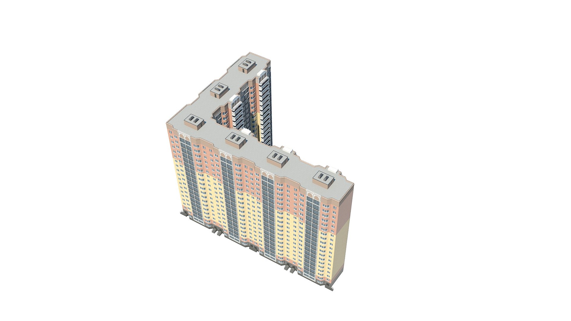 Realistic Corner City Building 3D - TurboSquid 1705310