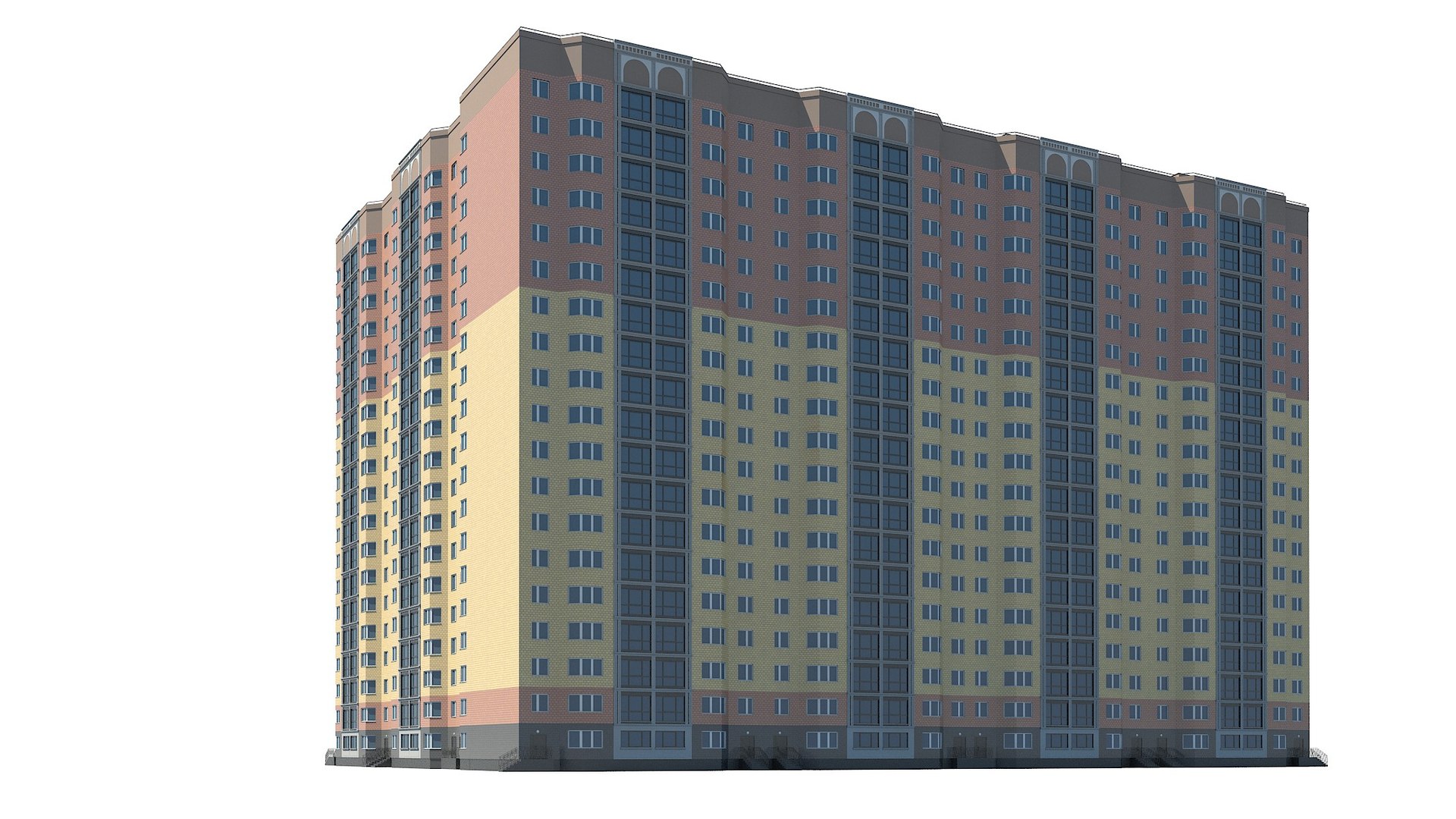 Realistic Corner City Building 3D - TurboSquid 1705310