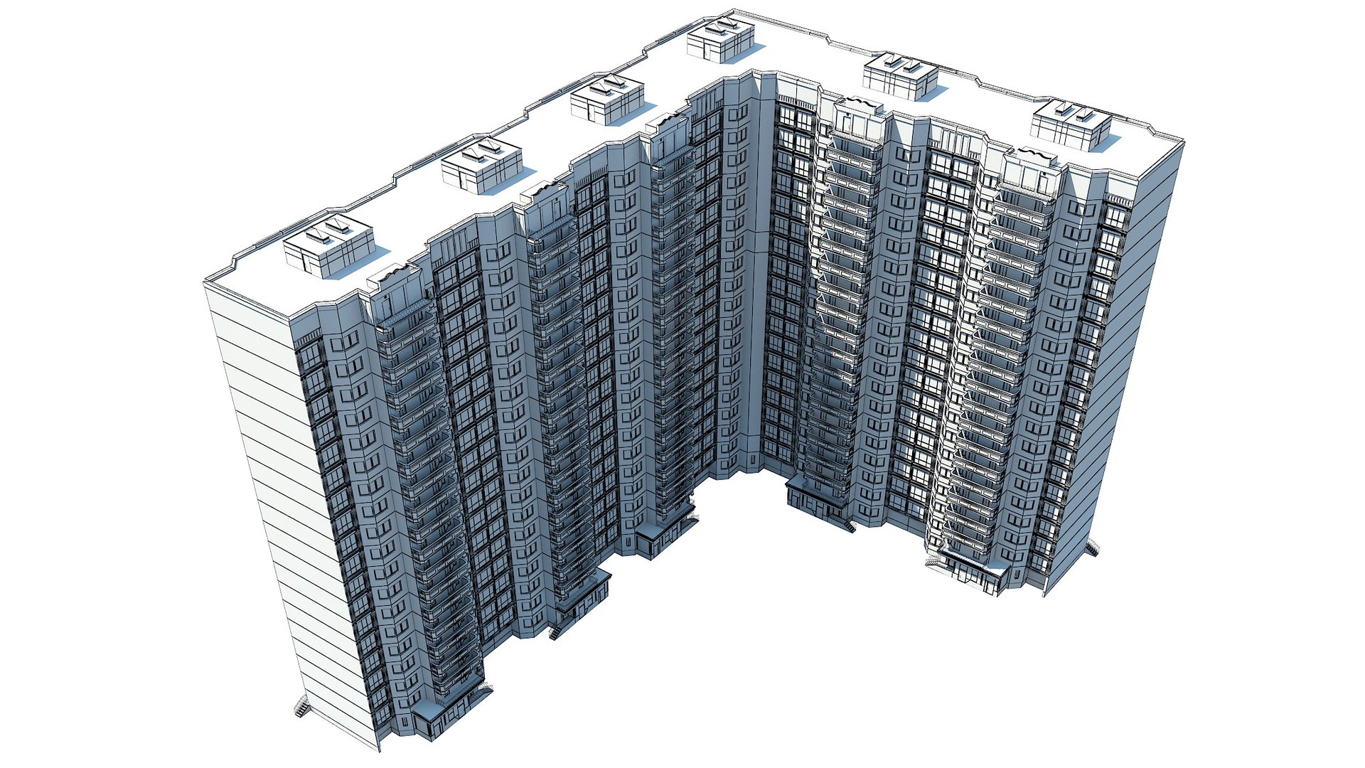 Realistic Corner City Building 3D - TurboSquid 1705310