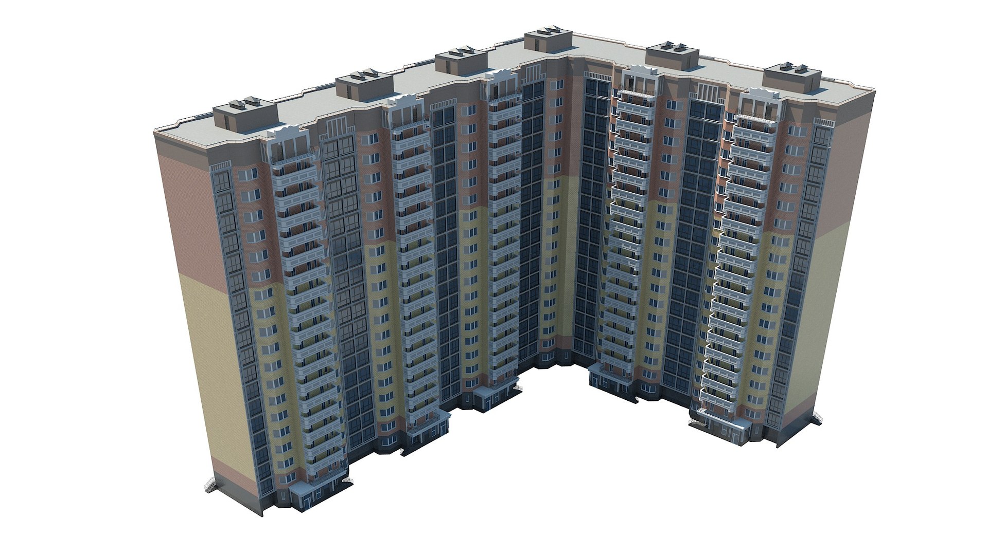 Realistic Corner City Building 3D - TurboSquid 1705310