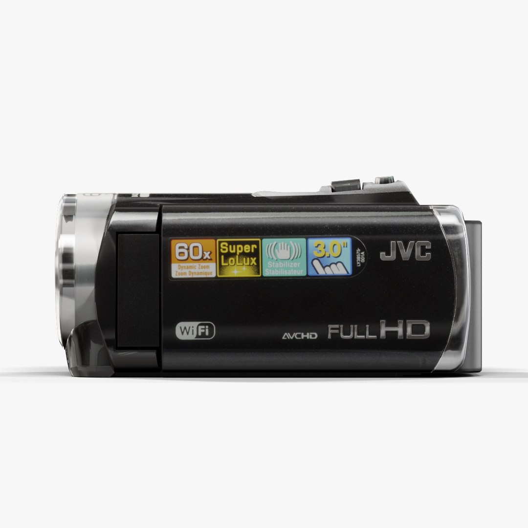 3d Low-poly Jvc Ex310 Black