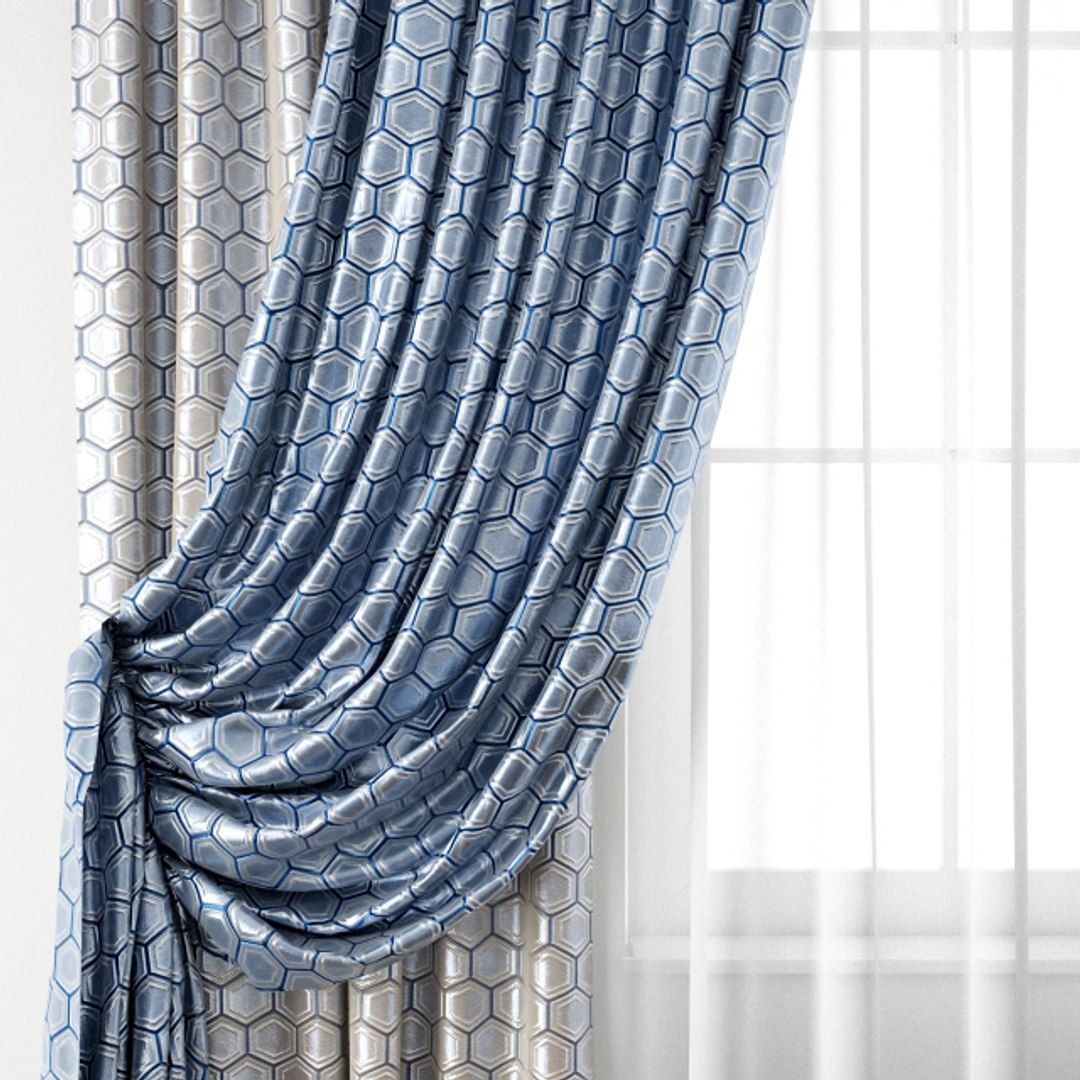 3D curtain fabric drape model - TurboSquid 1699048