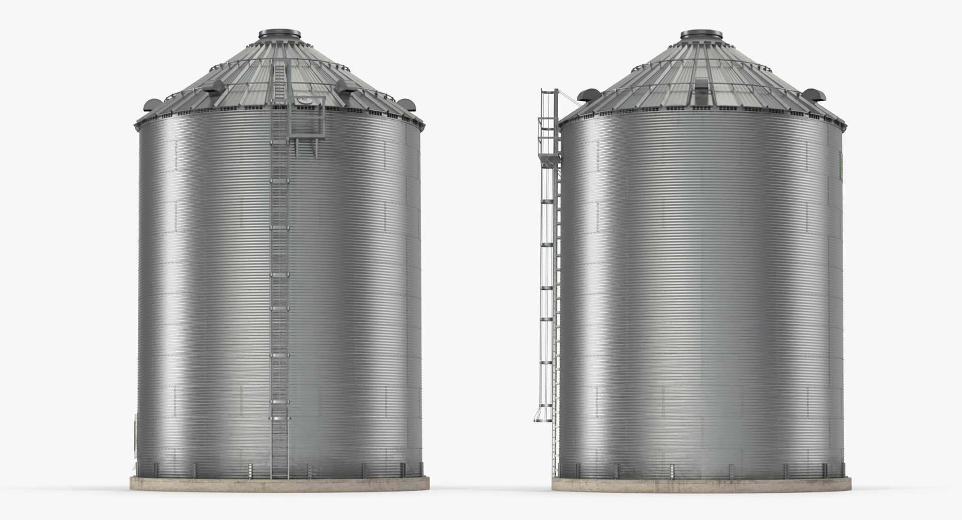 Farm Grain Storage Bin 3d Model