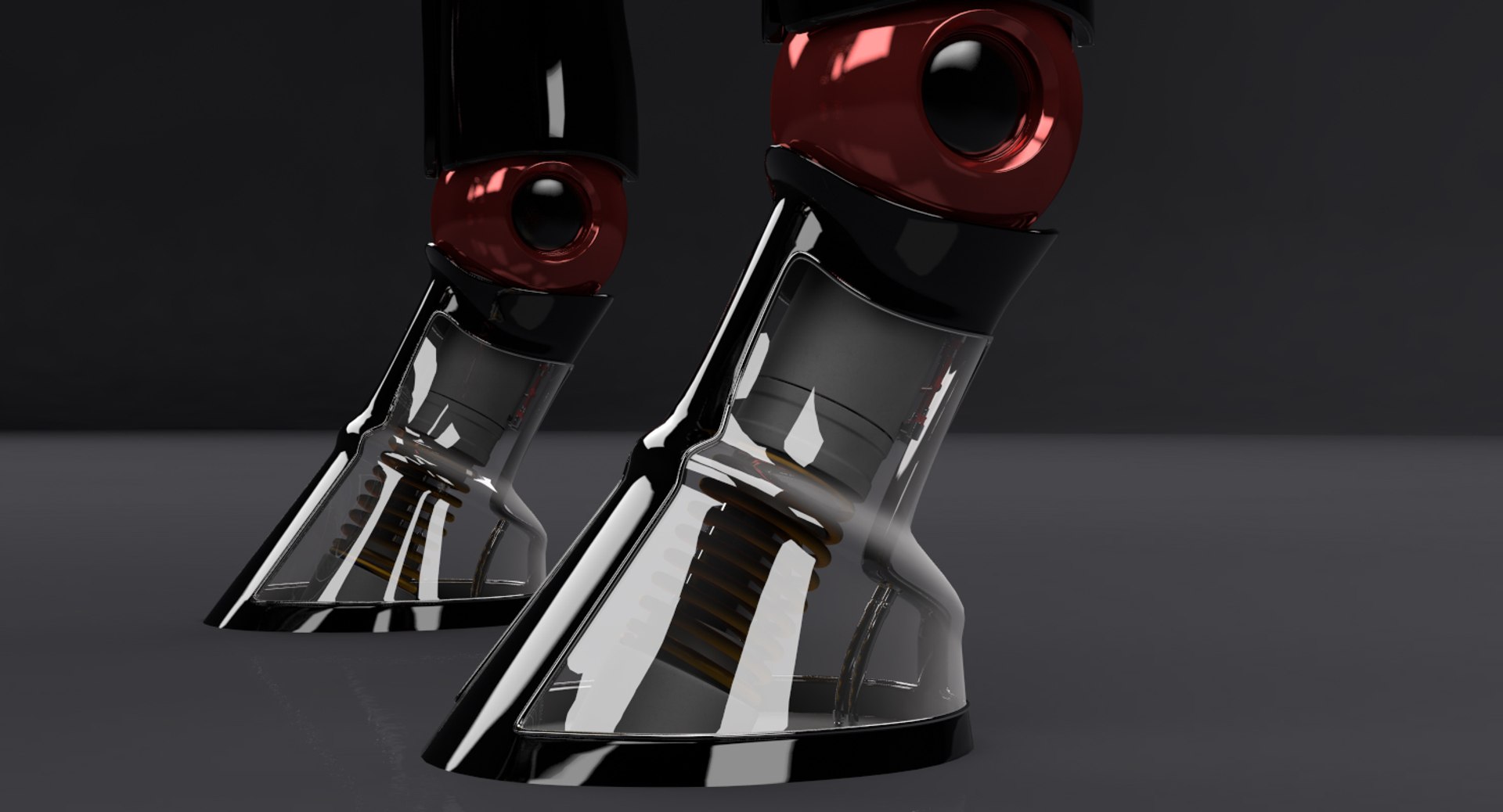 gallop robot horse rigged 3d lwo