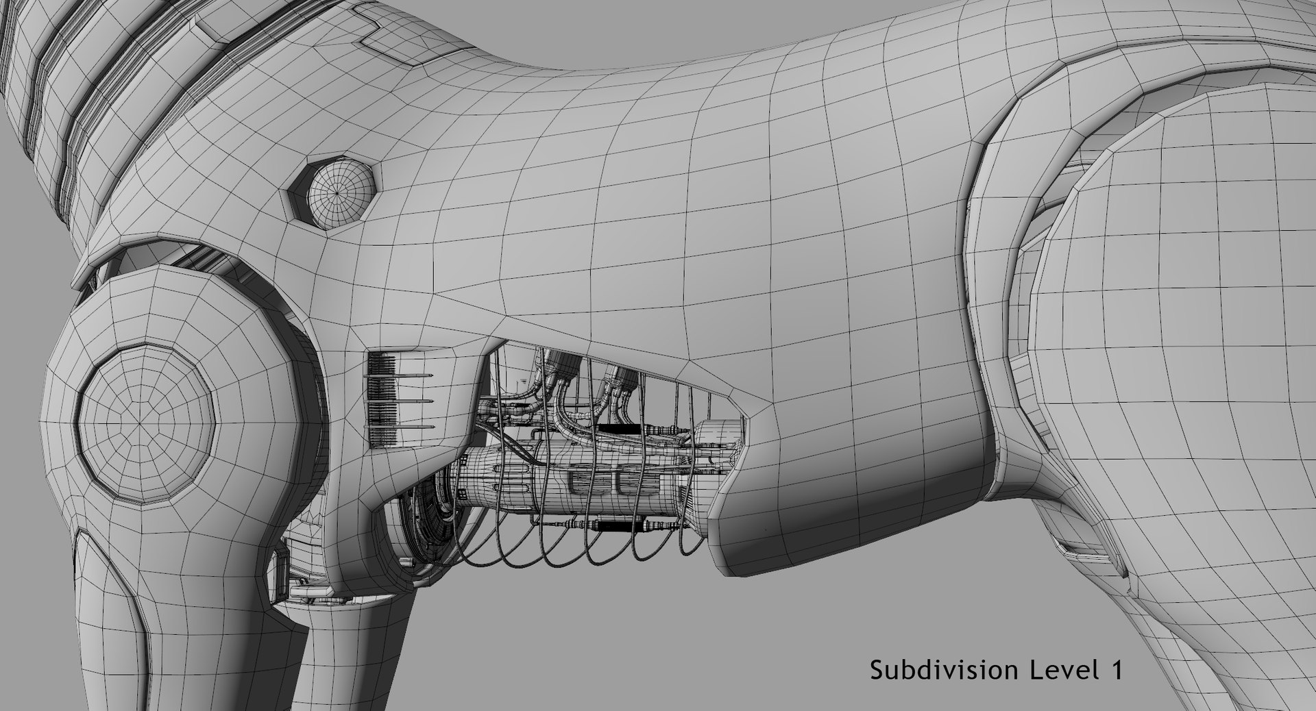 gallop robot horse rigged 3d lwo