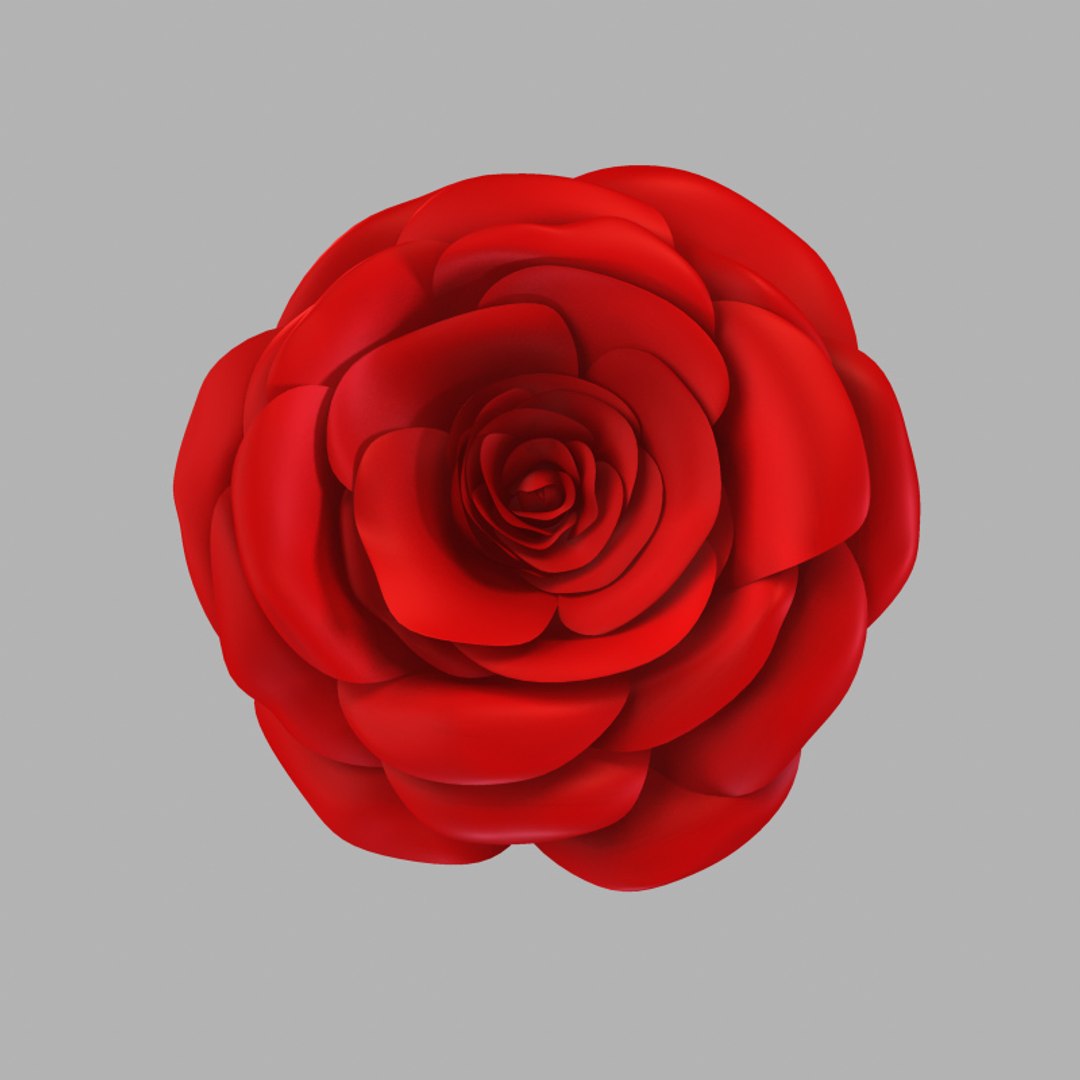 Rose Modeled 3d Max