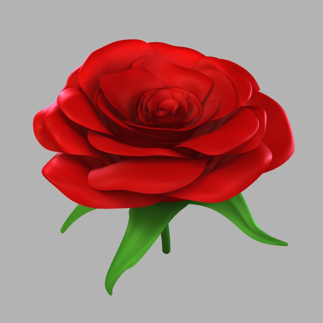 Rose Modeled 3d Max