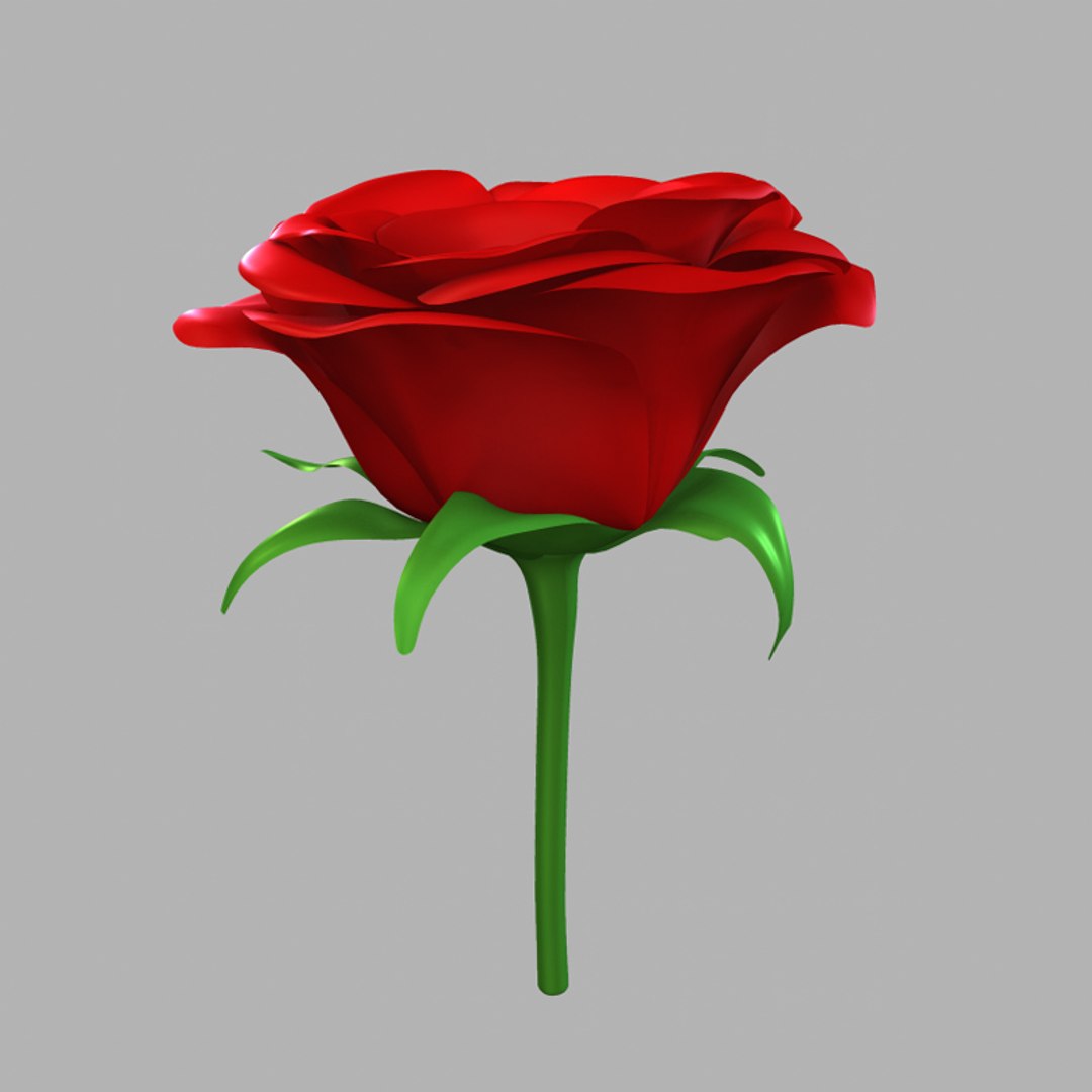 Rose Modeled 3d Max